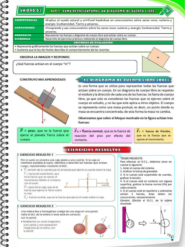B-5º Act 2-Cyt-Und 3 | PDF | Fuerza | Gravedad
