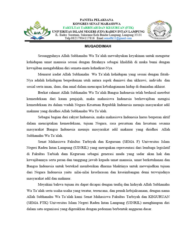 Hasil Final Ad Art Sema FTK | PDF