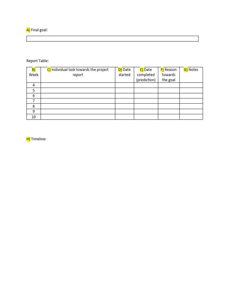 Project Progress Report Template | PDF