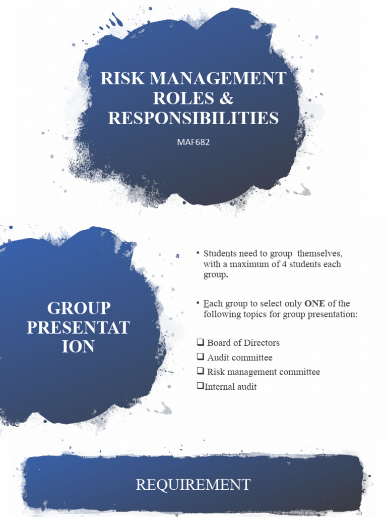 MAF682 - Risk Mgt Roles n Responsibilities | PDF