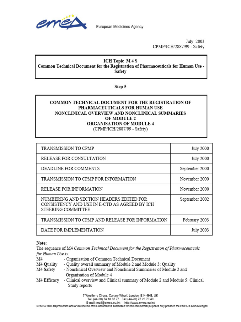 Safety EMA | PDF | Pharmacology | Pharmacokinetics
