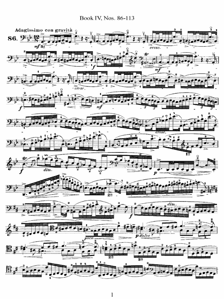 Book 4 (Nos.86-113) - 113 Etudes For Cello (Dotzauer) | PDF