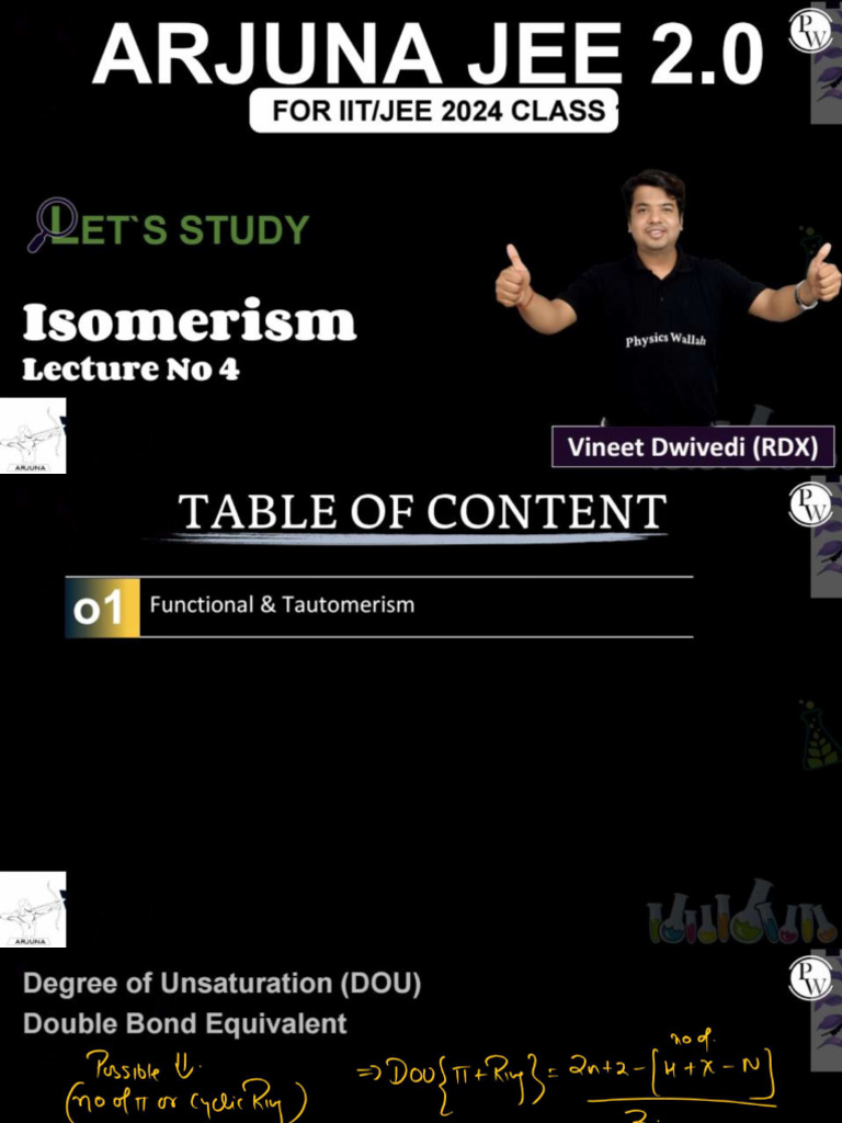 Isomerism 04 - Class Notes (Arjuna JEE 2.0 2023) | PDF