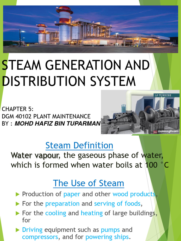 Chapter 5.0 - Steam Generation Distribution System MHT | PDF | Steam ...