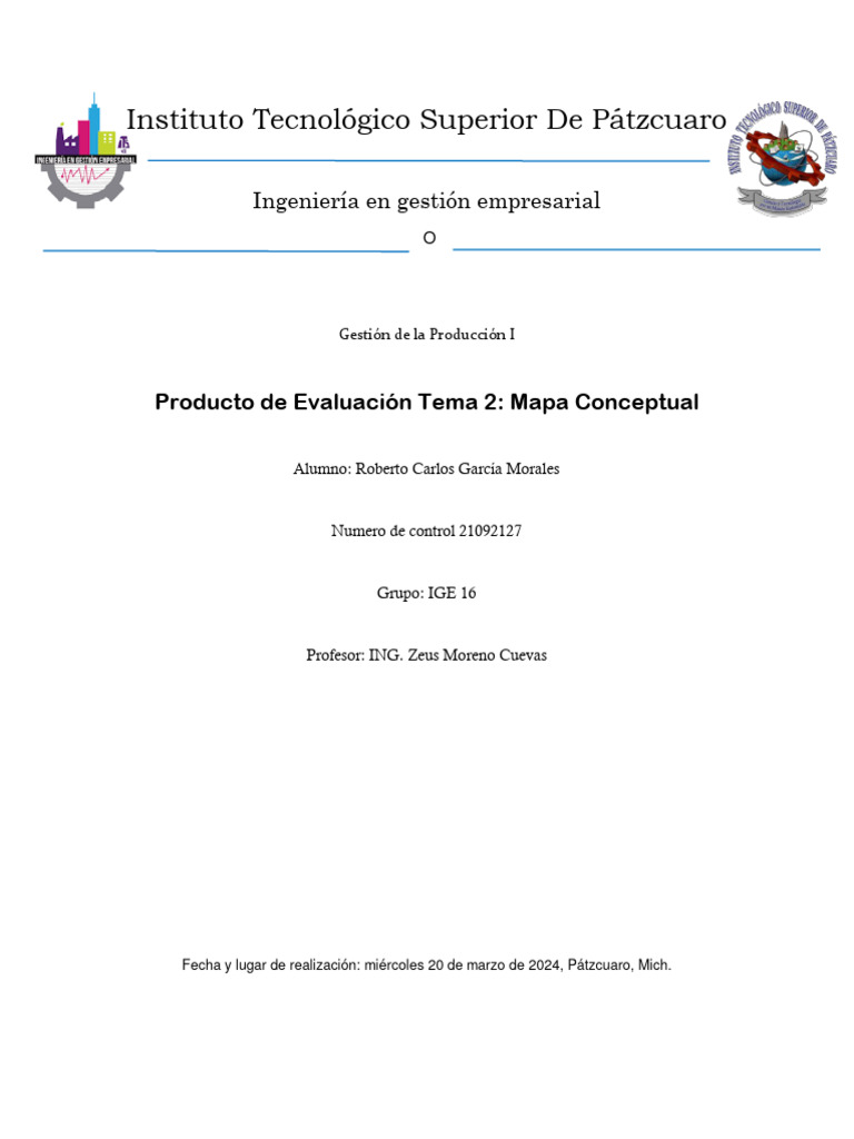 Producto de Evaluacion Tema 2 - Mapa Conceptual - Garcia Morales Roberto Carlos | PDF