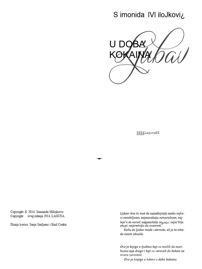 Ljubav U Doba Kokaina | PDF