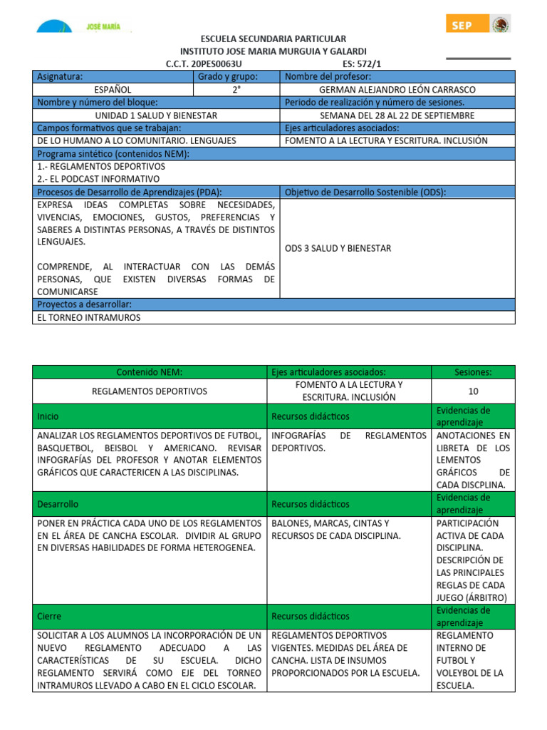 PLANEACIÓN NEM 2° SECUNDARIA 2023-2024 3° TRIMESTRE | PDF | Aprendizaje ...