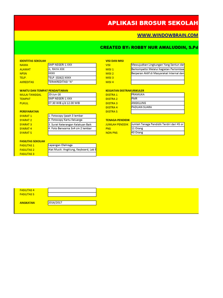 Aplikasi Brosu PPDB Sekolah' | PDF