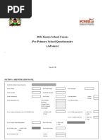 2025 School Census Form Primary | PDF | Toilet | Teachers