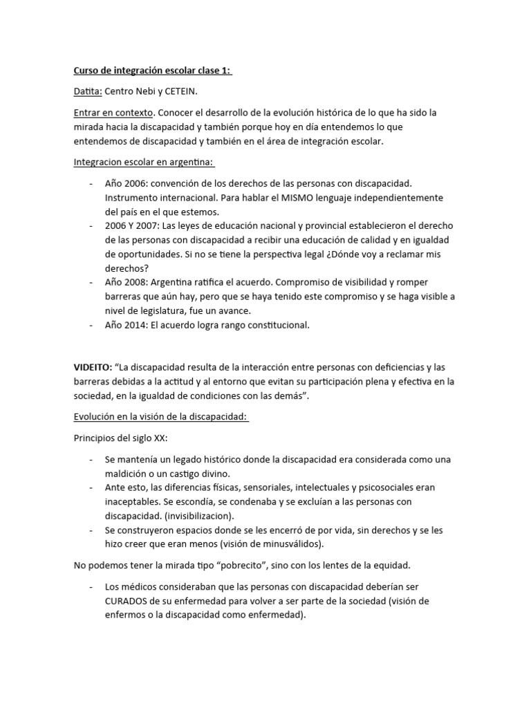 Evolución de la Integración Escolar en Argentina | PDF | Invalidez