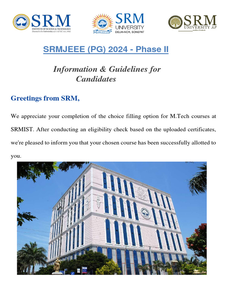 Instruction Manual Allocation 2024 Phase Ii Pdf Banking Payments