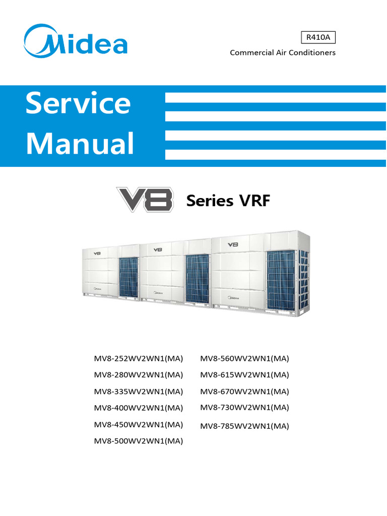 Midea V8 Series VRF Service Manual | PDF | Power Supply | Heat