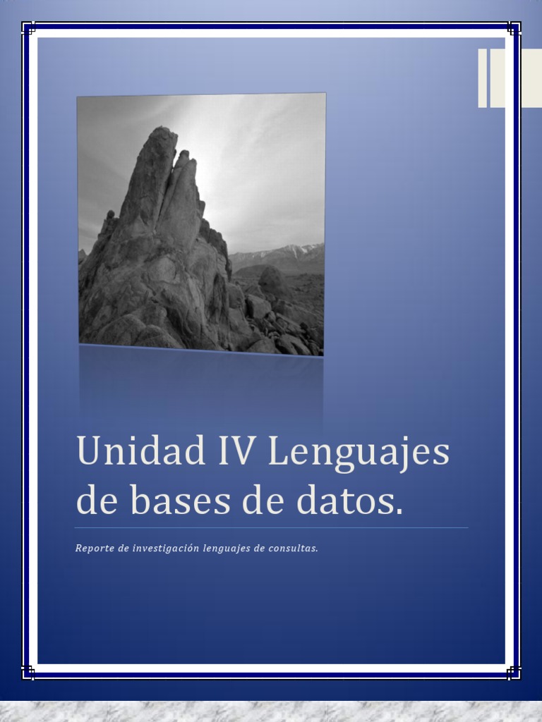 Lenguajes de Consulta | PDF | SQL | Bases de datos