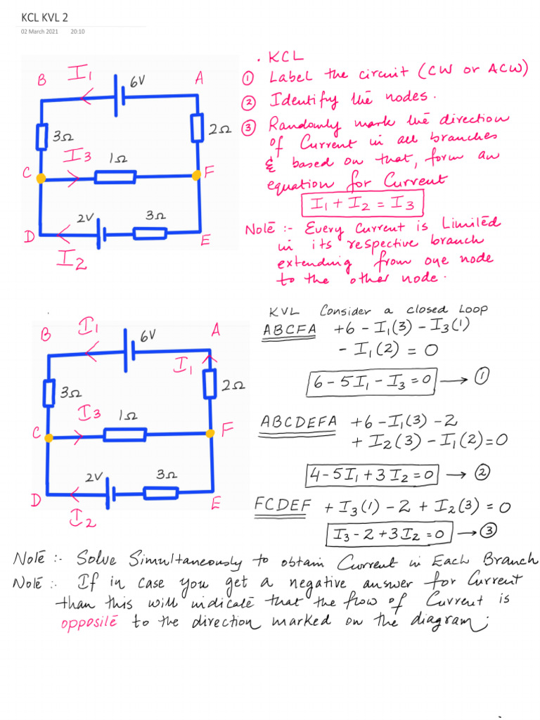 KCL KVL 2 (7 March) | PDF