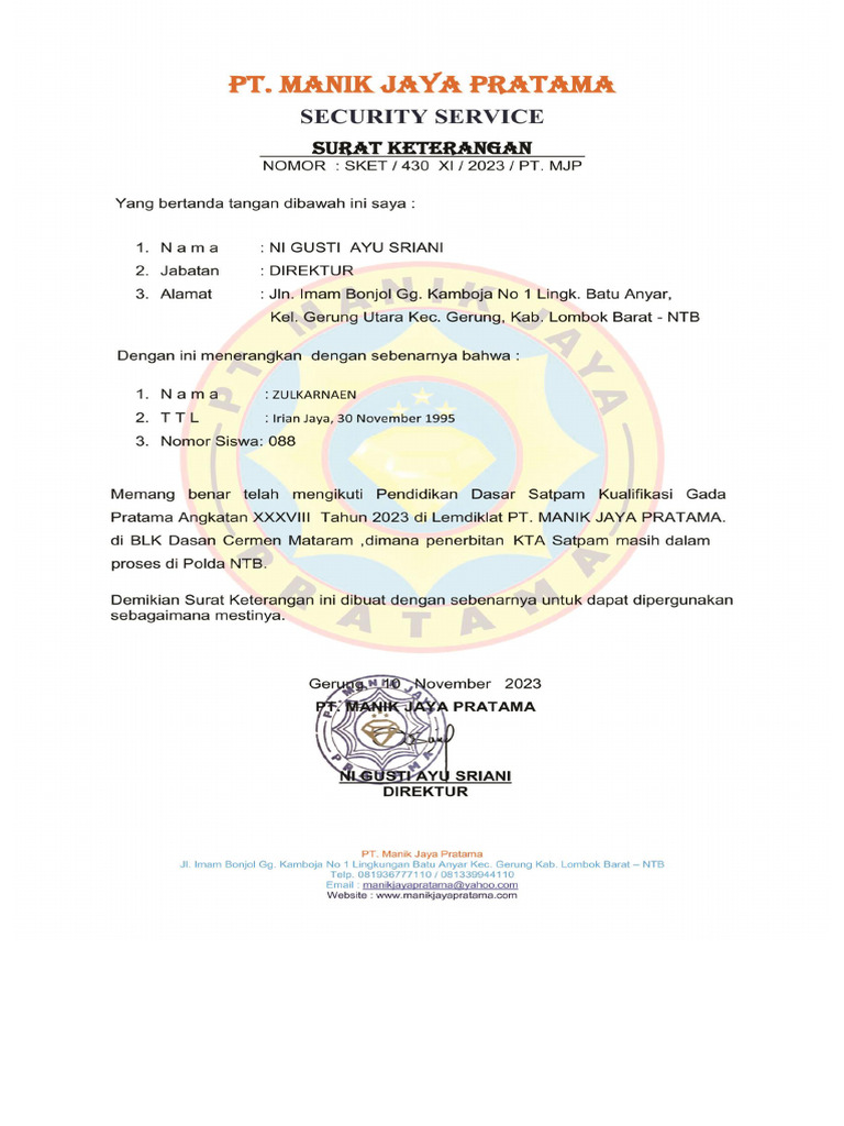 Contoh Cv 2024 Pdf