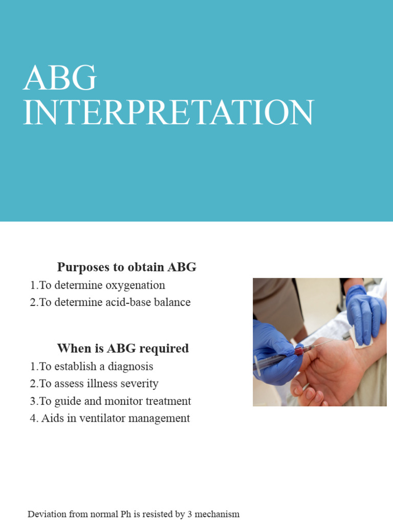 ABG Interpretation | PDF | Intensive Care Medicine | Medical Specialties