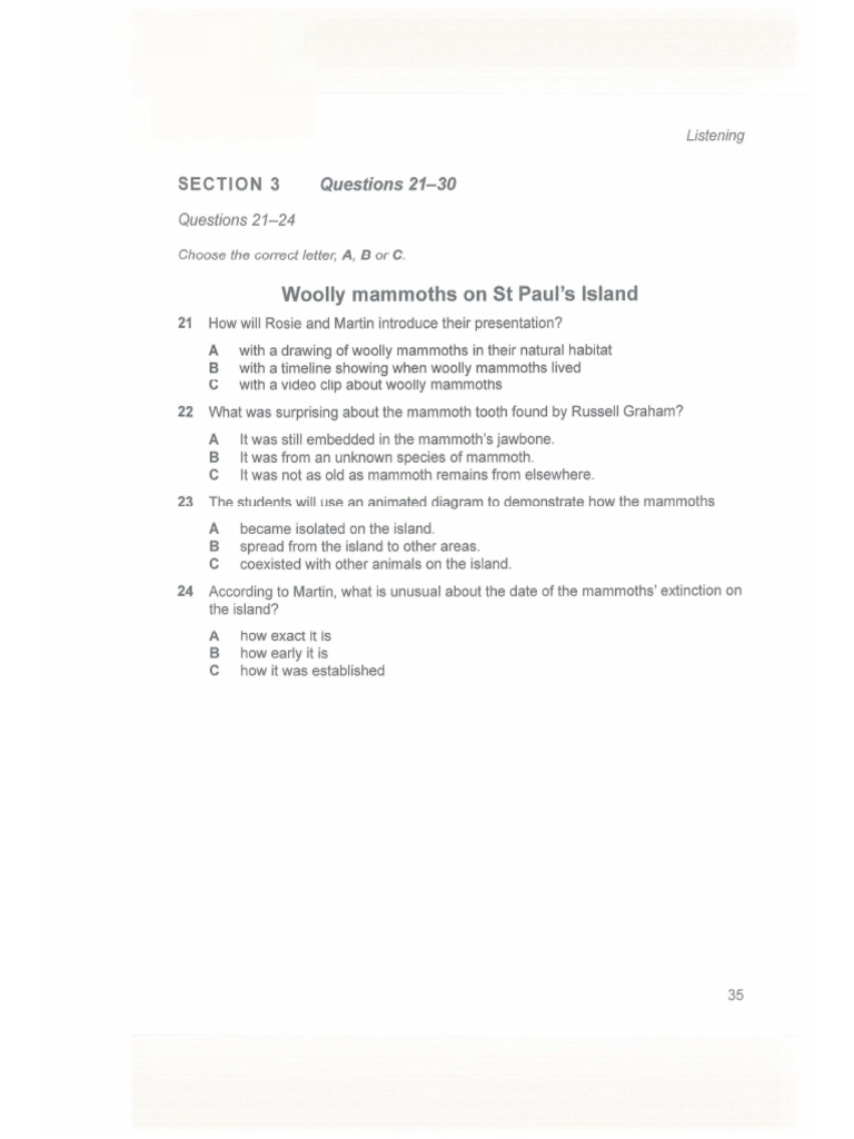 Unit 7 - Week 3 - Listening Practice | PDF