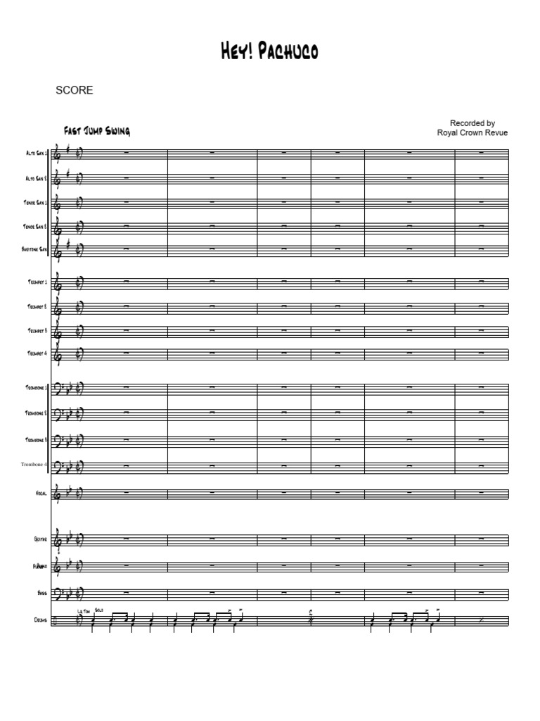 Hey Pachuco Score | PDF