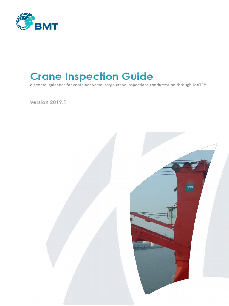 Crane Inspection Guide V20191 Pdf Crane Machine Rust