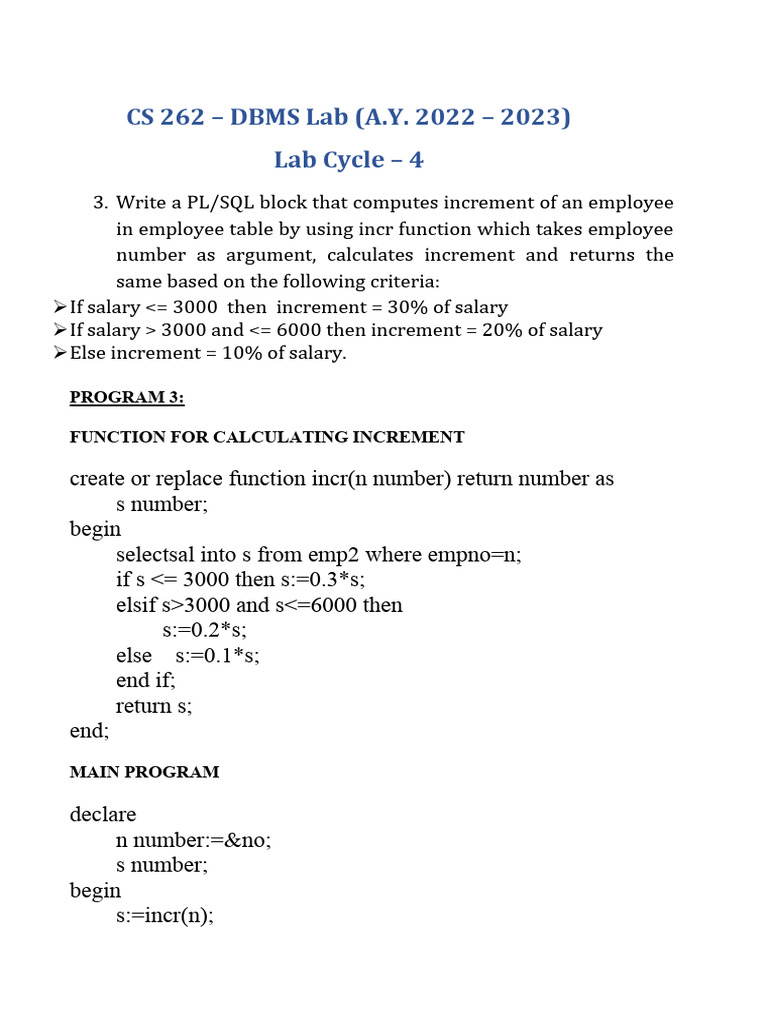 Lab_Cycle_4 | PDF | Databases | Data Management Software Lab_Cycle_4 | PDF | Databases | Data Management Software
