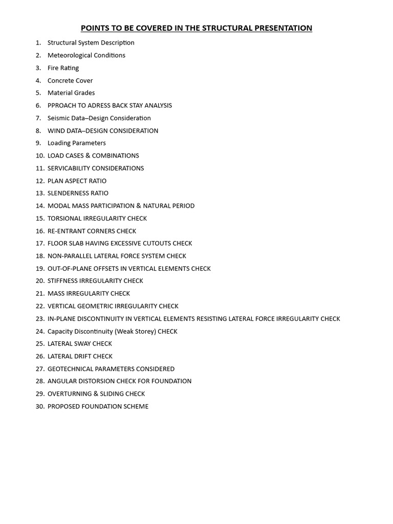 Structural Design Considerations | PDF