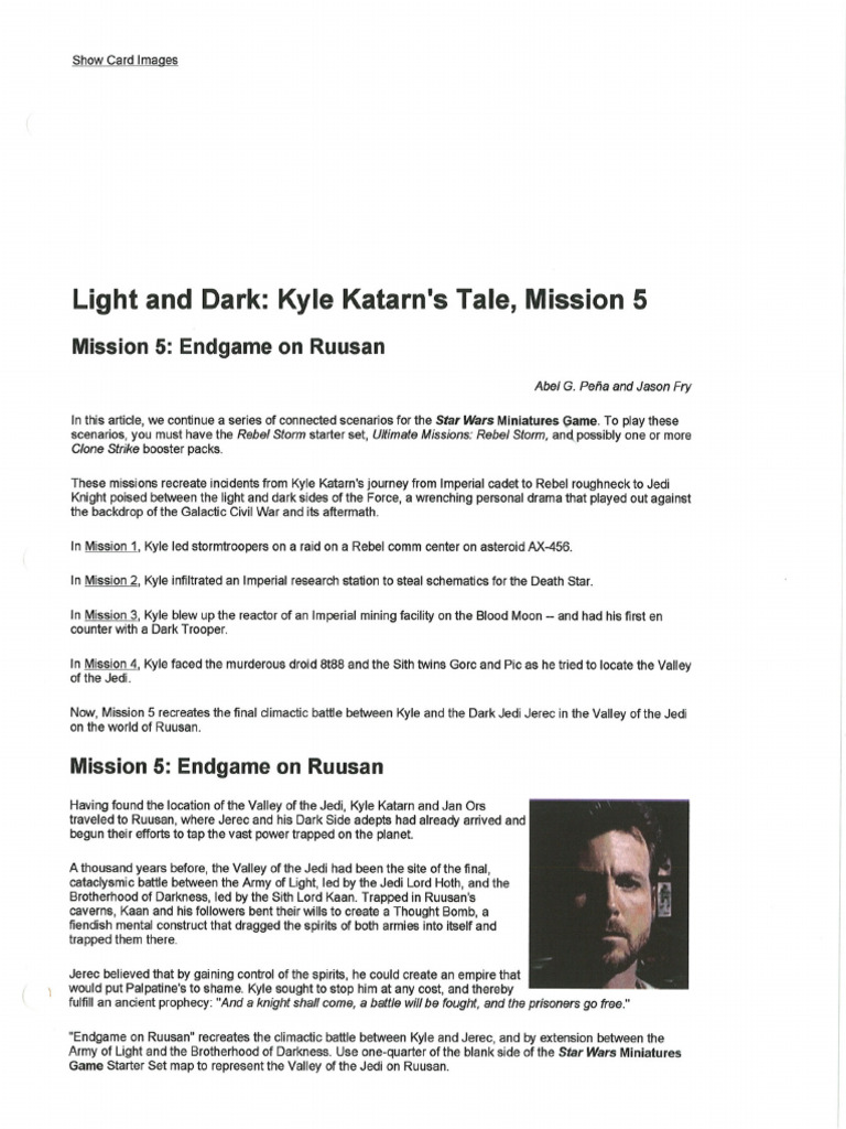 Kyle Katarns Tale Mission 5 Endgame On Ruusan | PDF