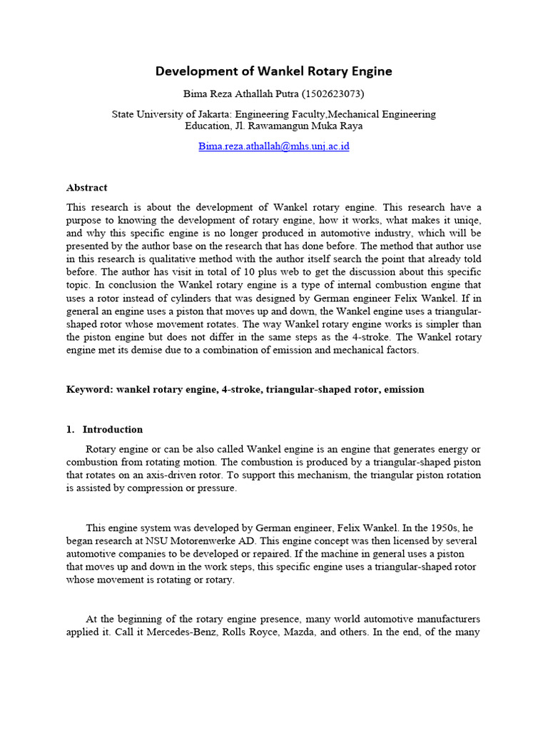 Bima Reza Athallah Putra | PDF | Internal Combustion Engine | Engines