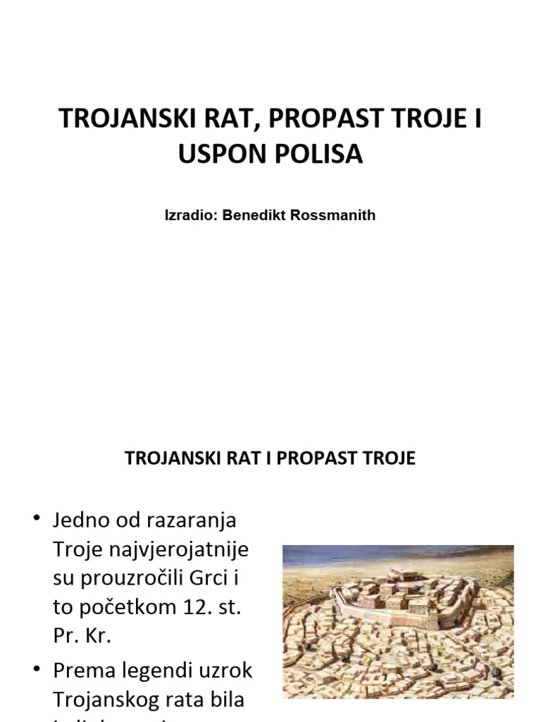 Trojanski Rat I Propast Troje | PDF