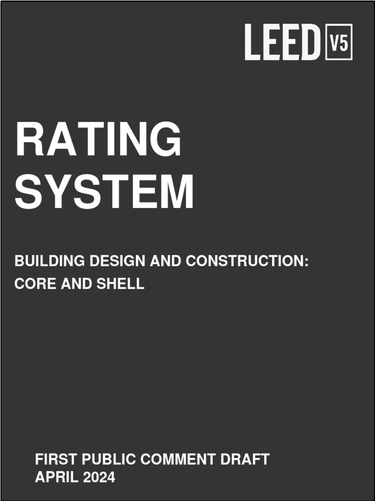 LEED v5 BDC Core and Shell Public Comment 1 | PDF | Public Transport | Climate Change Mitigation
