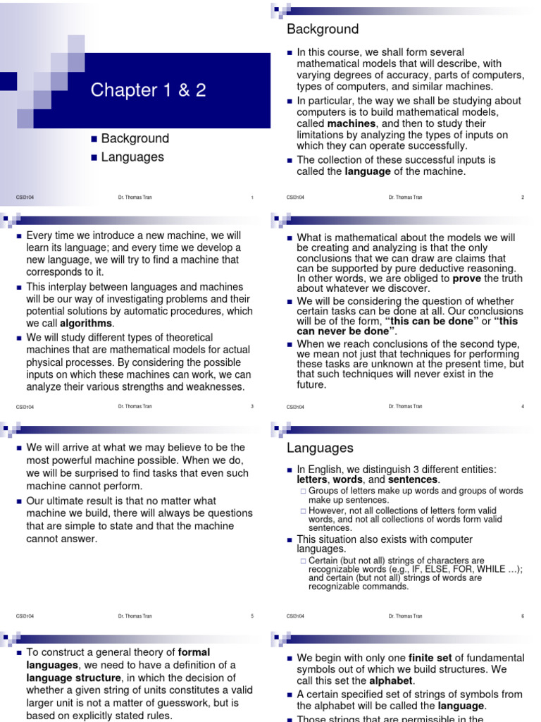 Chapter 1 & 2 | PDF | String (Computer Science) | Mathematics