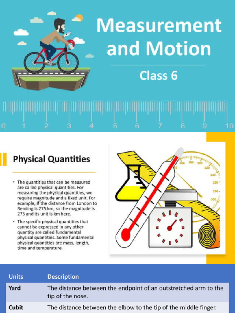 Motion Class 6 | PDF