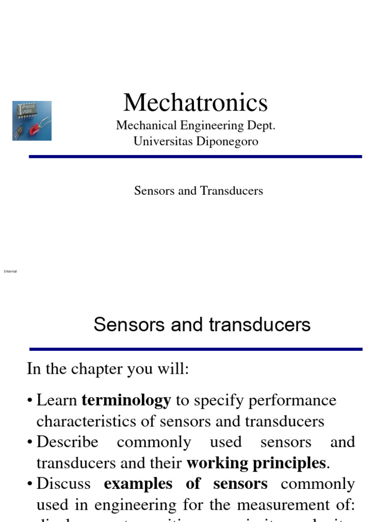 Chapter 2 Sensors and Transducers PDF | PDF | Sensor | Electrical Components