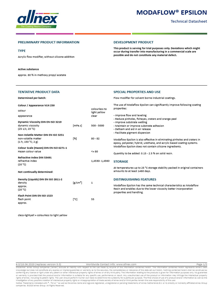 MODAFLOW-EPSILON_EN_A4 | Download Free PDF | Silicone | Materials