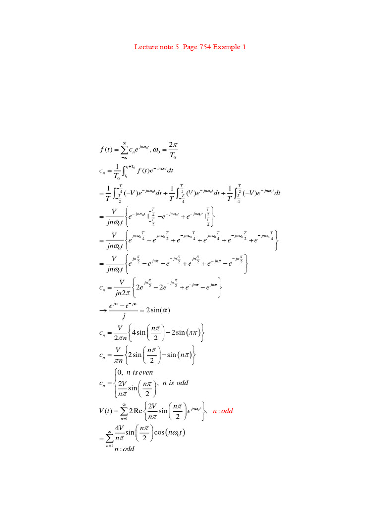 Fourier Dönüşümleri Kopyası | PDF | Trigonometric Functions | Calculus