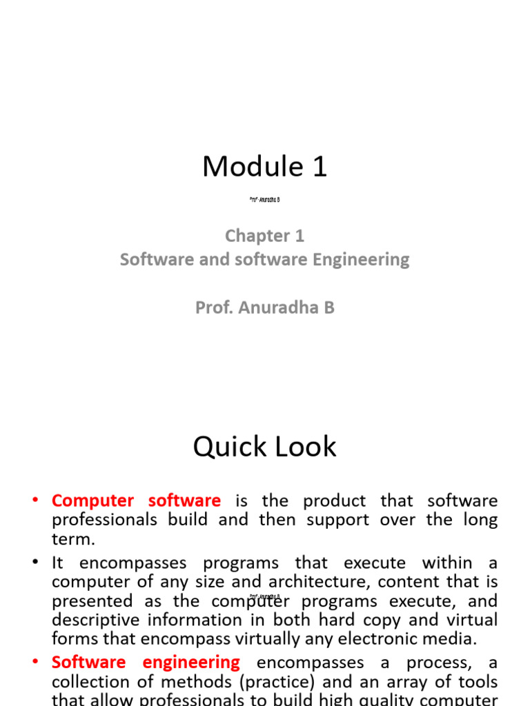 Se M1 Chap1 23 24 | PDF | Software | Computing