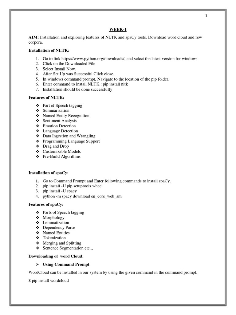 NLP Lab Manual | Download Free PDF | Linguistics | Grammar