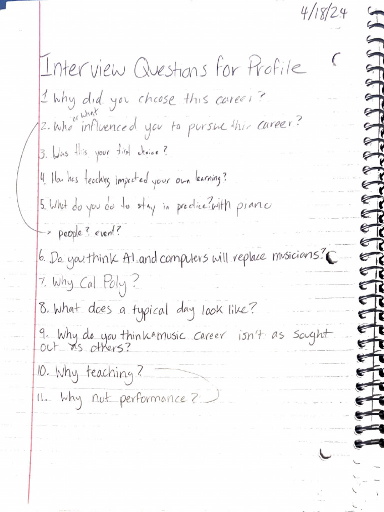 Profile Questions For Project | PDF