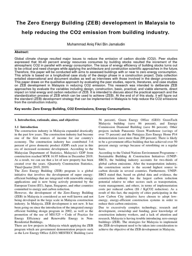 ISCU Aniq - Zero Energy Building | PDF | Natural Environment