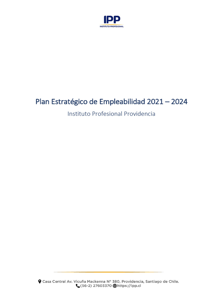 Anexo 17 - Informe para Plan Estratégico de Empleabilidad IPP 2021-2024 | Descargar gratis PDF ...