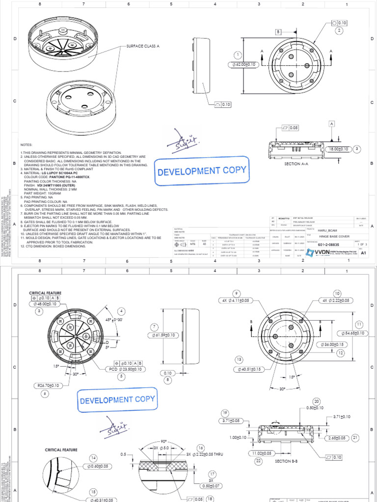 PDF 601-2-08835 A1 | PDF | Engineering Tolerance | Mechanical Engineering