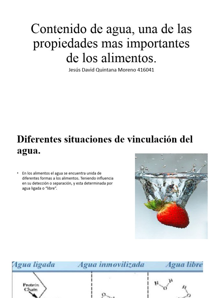 Contenido de Agua, Una de Las Propiedades | PDF | Agua | Reología