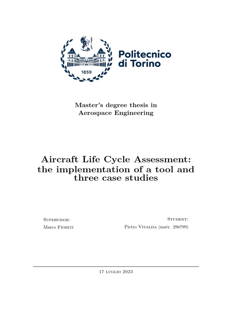 Tesi Ejemplo LCA | PDF | Life Cycle Assessment | Input–Output Model
