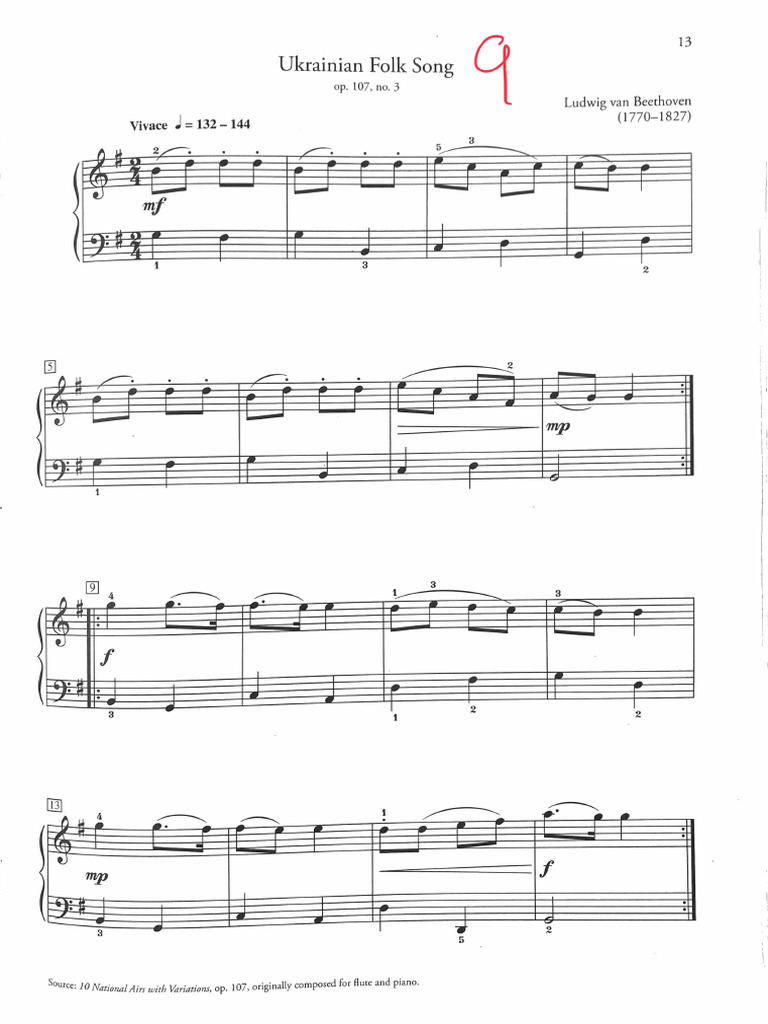 Ukrainian Folk Song | PDF