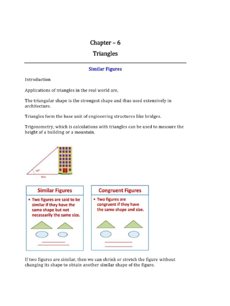 CBSE - X Triangles | PDF