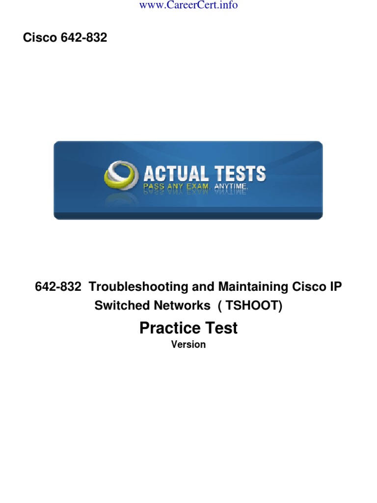 At Tshoot 642-832 | PDF | Routing | Router (Computing)