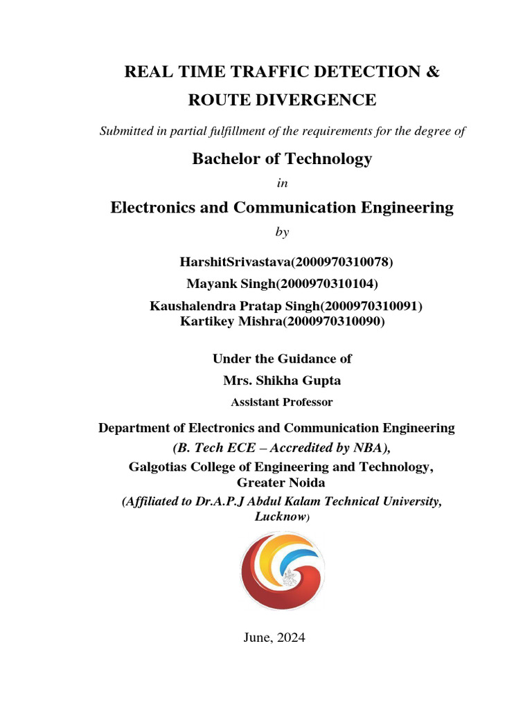 Final Report B-18 Kau | PDF | Traffic | Computer Vision