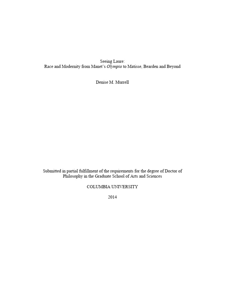D Murrell - Seeing Laure | PDF | Édouard Manet | Charles Baudelaire