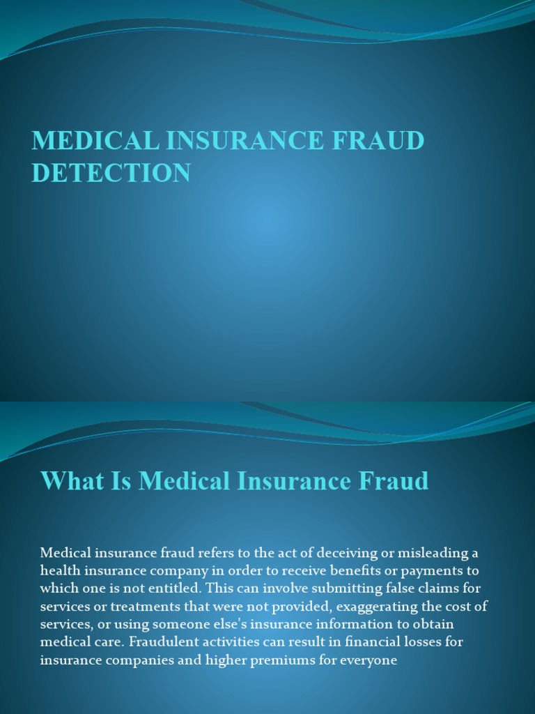 Medical Insurance Fraud Detection | PDF | Insurance | Big Data