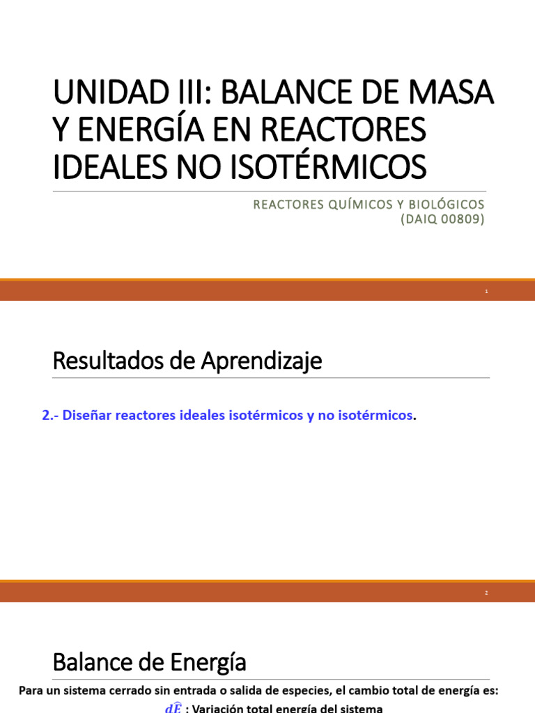 3.1 Reactores No Isotérmicos | PDF | Reactor Quimico | Equilibrio químico