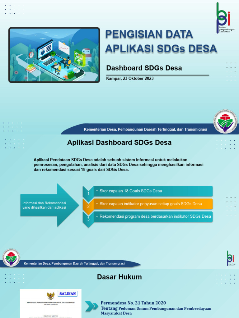 Dashboard SDGS Desa 02112023 | PDF